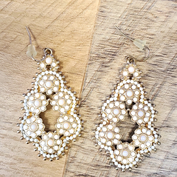 Jewelry | Beaded Cut Out Earrings | Poshmark